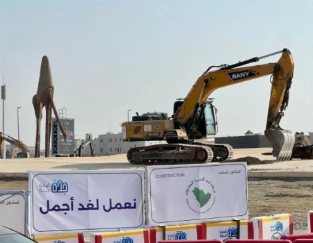 ജിദ്ദയിൽ ഗതാഗത പരിഷ്‌കരണം; ക്യാമൽ റൗണ്ട് എബൗട്ട് നീക്കം ചെയ്തു തുടങ്ങി